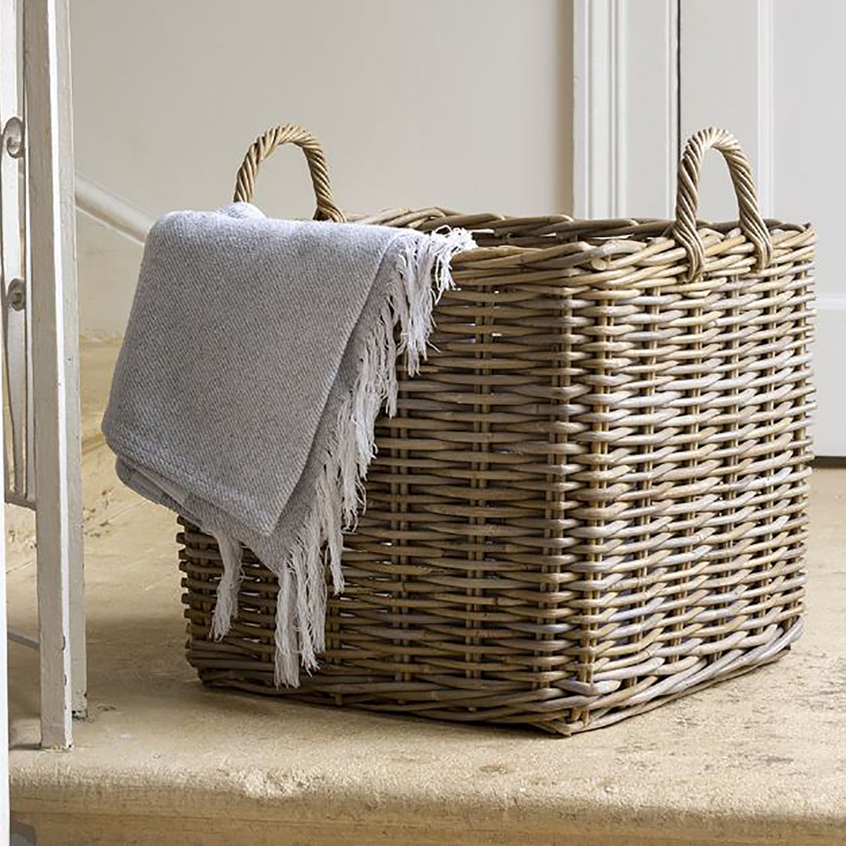Square Log Basket, Large – The Deco Shop Ltd