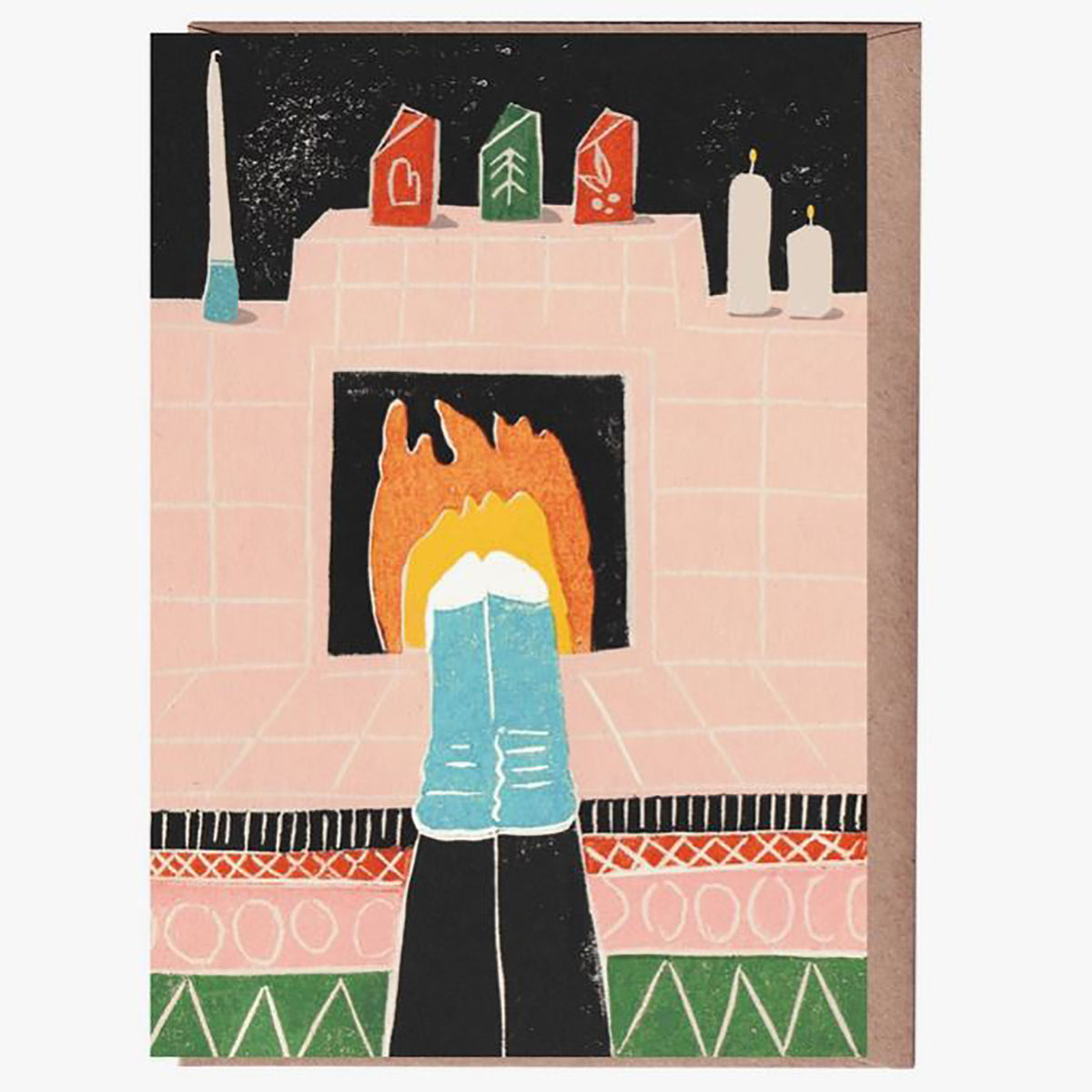 Feet by the Fire Greeting Card – The Deco Shop Ltd